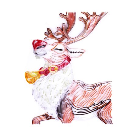 VALINK Quilling Paper Painting Kit Elk Art Decal DIY Wall Stickers for ...