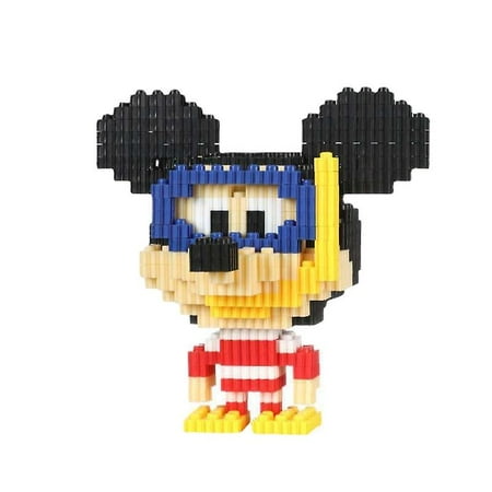 Small Particles Assembled Building Blocks Diver Mickey Mouse Diamond ...
