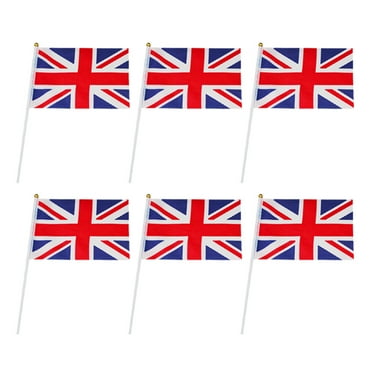 Anley British Union Jack Stick Flag Great Britain 5x8 inch Handheld ...