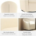 Free Shipping! DHP Gentle Swivel Curved Accent Chair, Ivory Boucle - Walmart.com