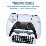 Keyboard for PS5 Controller, Portable Rechargeable Wireless Controller ...