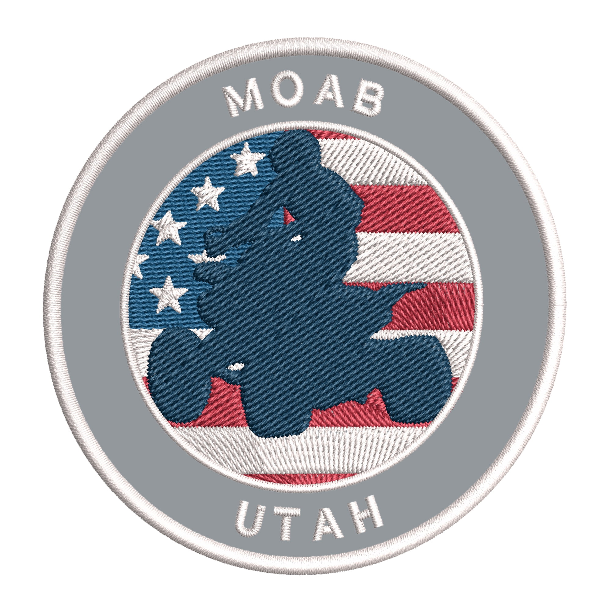 Moab, Utah ATV / OHV American Flag 3.5 Inch Iron Or Sew On Embroidered ...