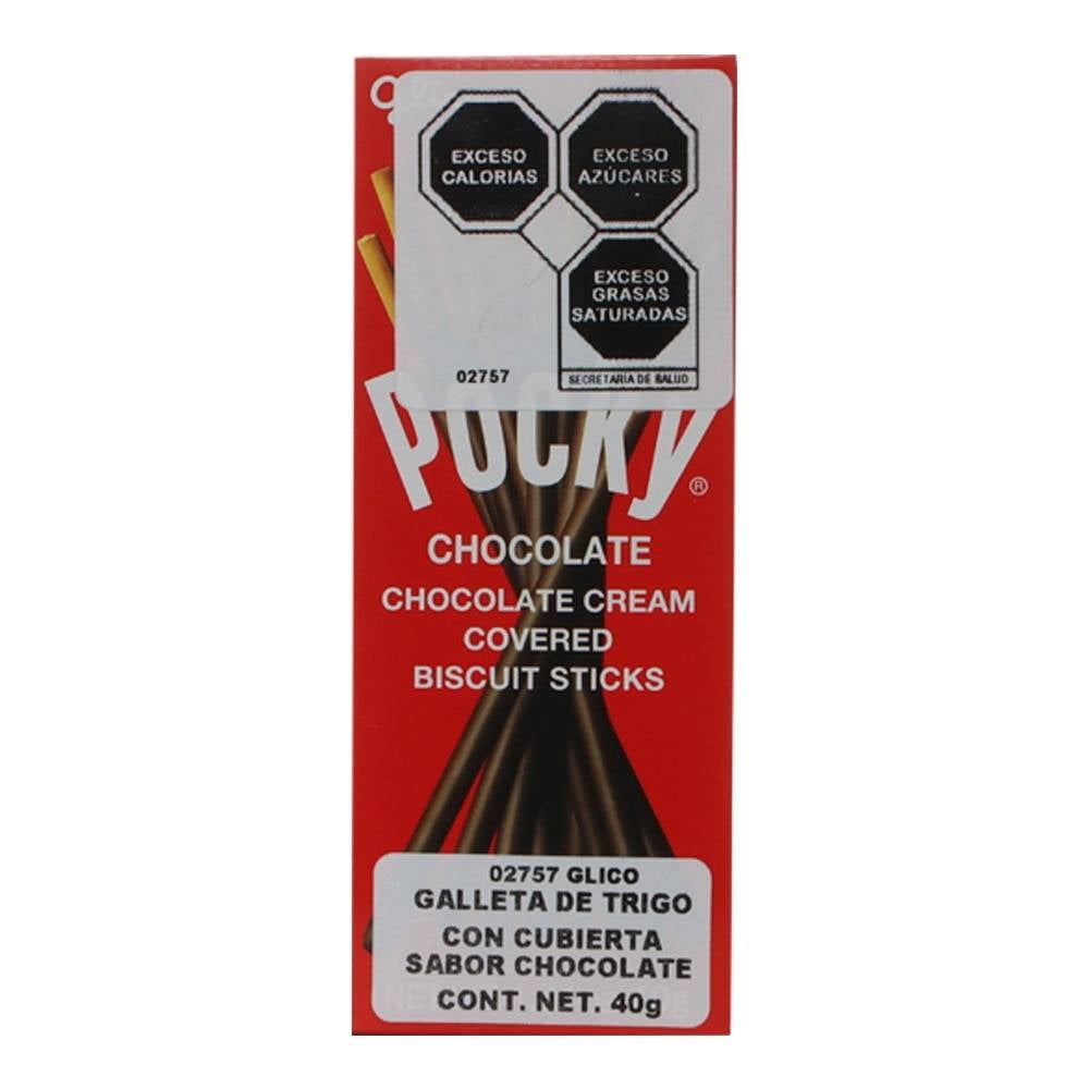 Galletas Glico Pocky con cubierta sabor chocolate 40 g | Walmart en línea