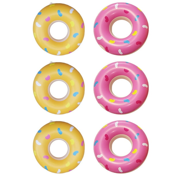 6pcs Inflatable Pool Donuts Mini Donut Inflatables Toys Small Swimming ...