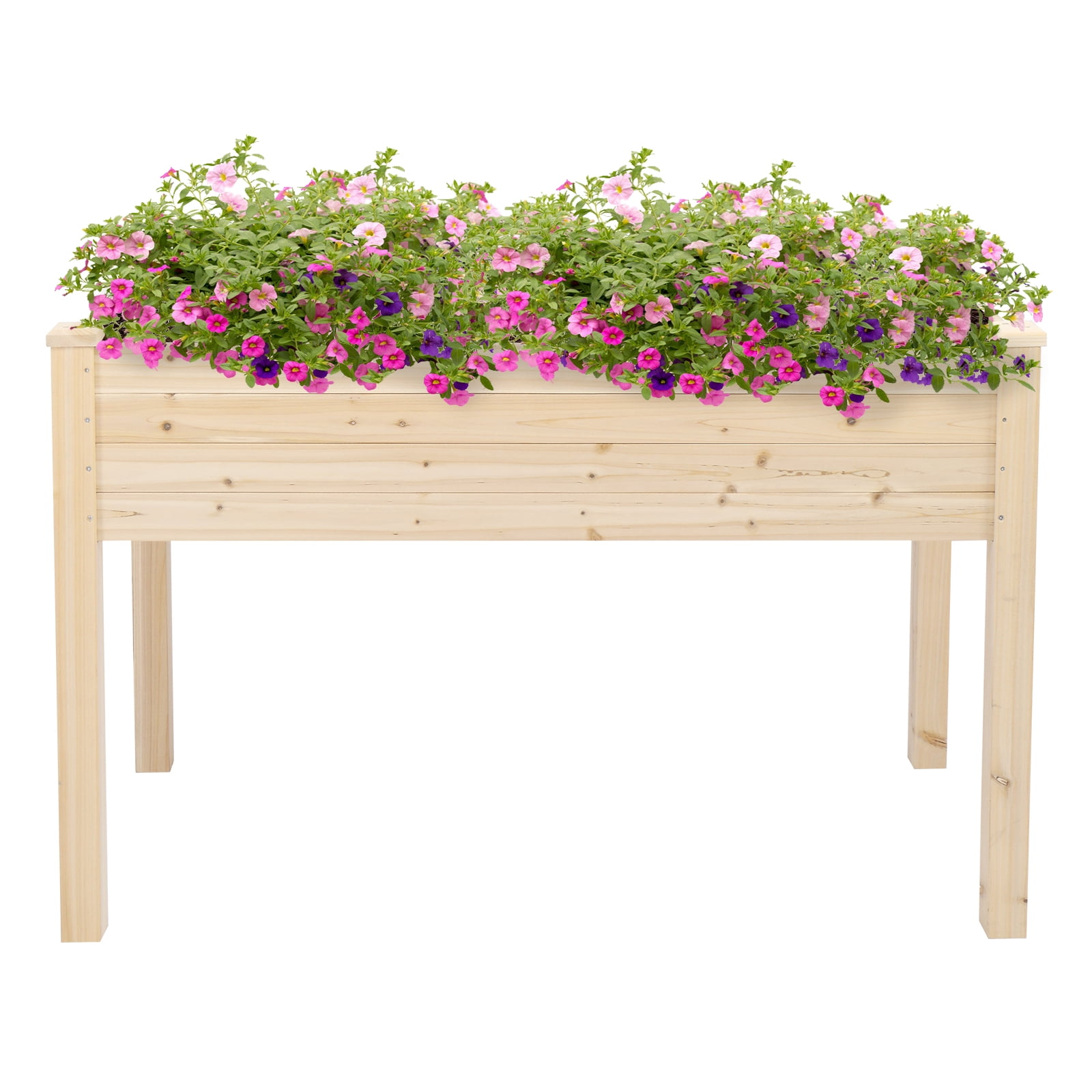 Ktaxon Wooden Raised Garden Bed Elevated Planter Box Stand for ...