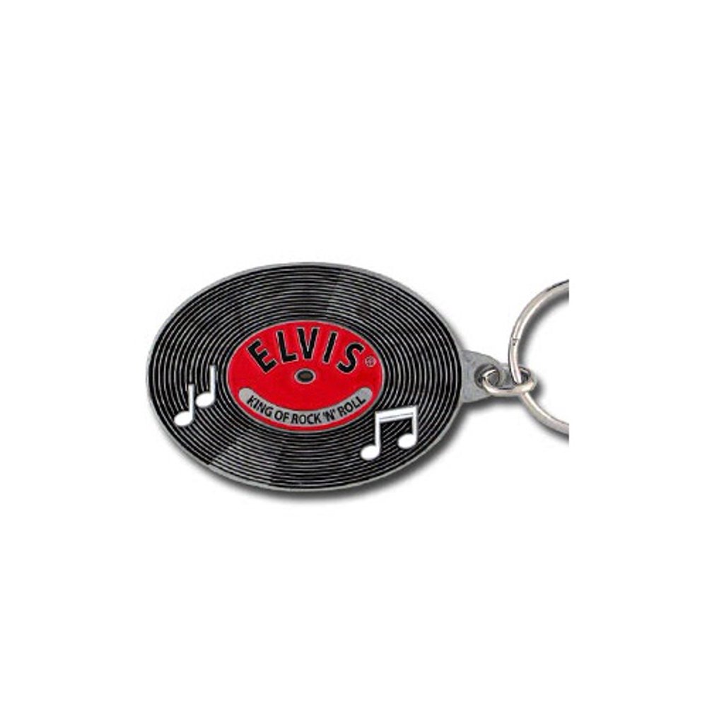 Elvis Presley - Elvis Presley Pewter Record Keychain - Walmart.com ...