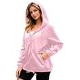 Brnmxoke Women's Raincoats with Hood Summer Plus Size Drawstring ...