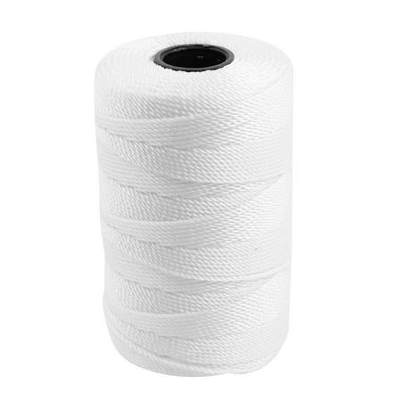 White Nylon 1.4mm Rope Diameter Braided 3 Strand Sewing Cord Reel Spool ...