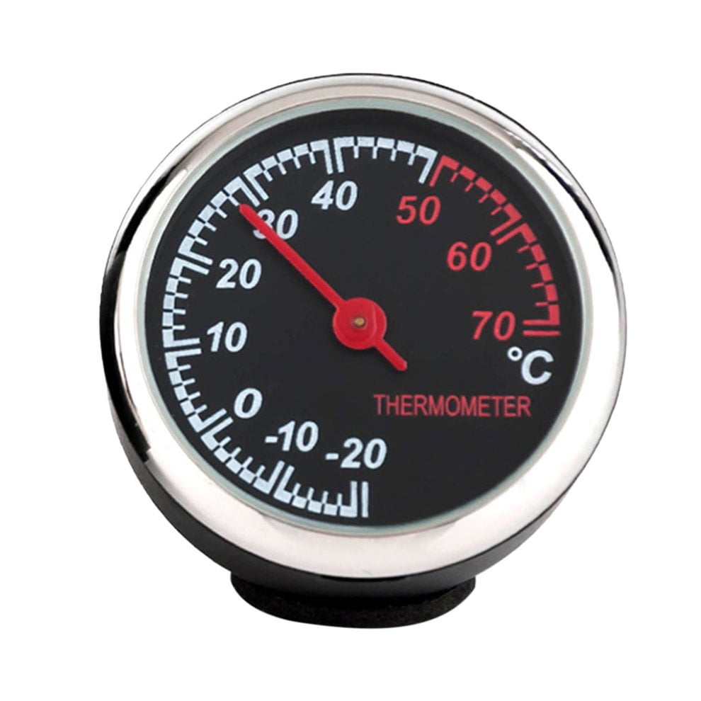Jeir 2 PACKS Small Size Round Shape Car Automobile Thermometer Auto ...