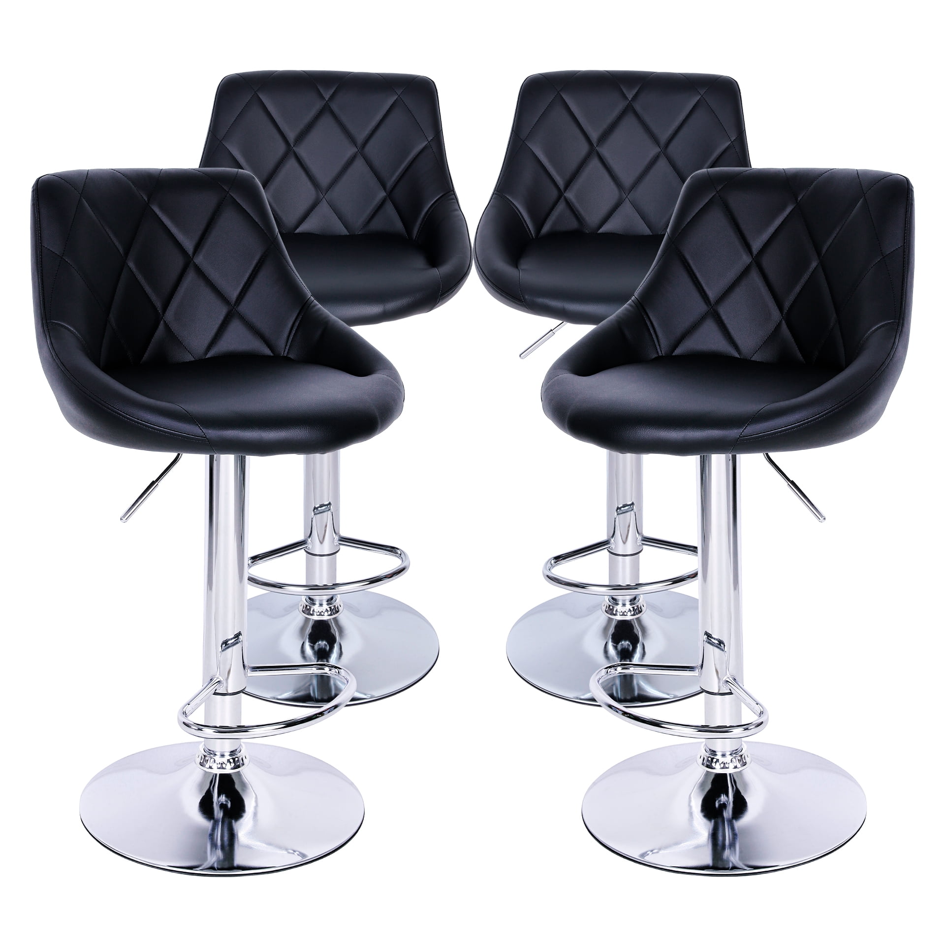 Set de 4 Sillas de Bar Gaon Home Taburetes Giratorios altura ajustable ...