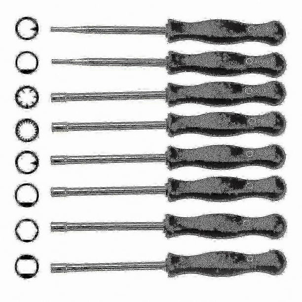 Carburetor Screwdriver Set - 8-Piece Tool Kit for 2-Cycle Engine ...