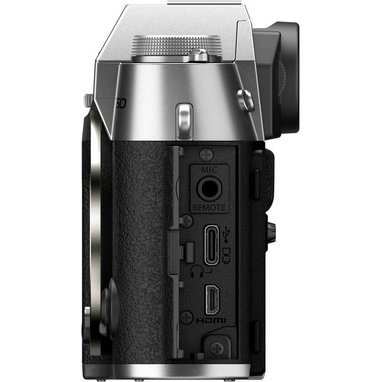 Fujifilm X-T50 Mirrorless Camera (Silver) Bundle with Fujifilm X-T50 Mirrorless Camera (Silver) Bundle with