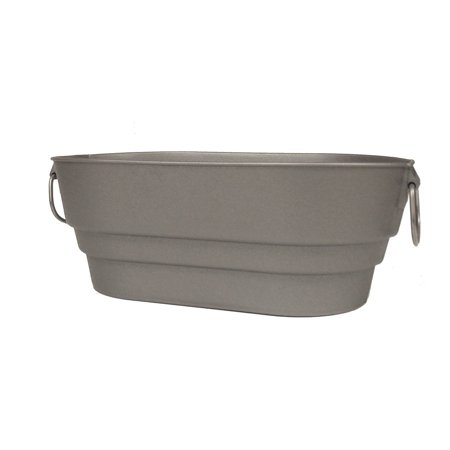 Contico 20915SL-6 Silver Finish Faux Galvanized Nesting Storage Tub, 9 ...