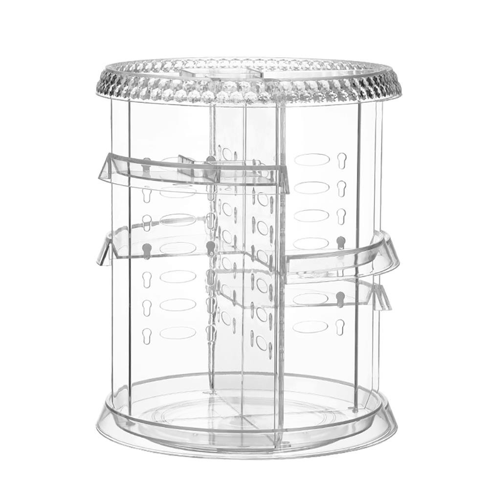 Zimtown 360 Rotating Makeup Organizer, DIY Adjustable Makeup Carousel ...
