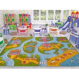 KC Cubs Playtime Collection Girls Road Map Multicolor Polypropylene ...
