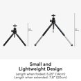 MEE audio Lightweight Mini Tripod, Compact Foldable Stand, 360Â ...