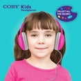 Coby Wired Kids Headphones, Lightweight On-Ear Headset with Microphone ...