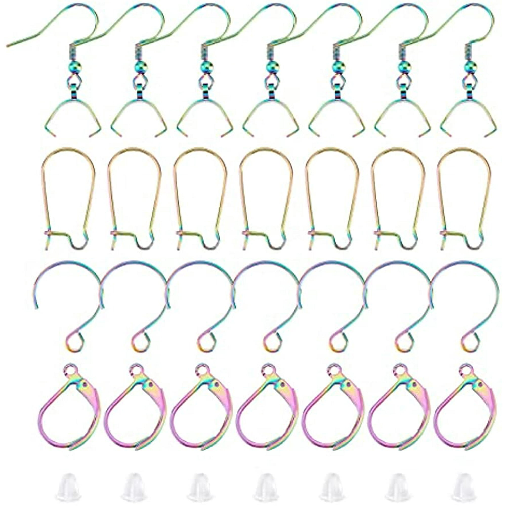 Click here for Nobrand 64pcs 4 Styles Leverback Earring Hooks Ear... prices