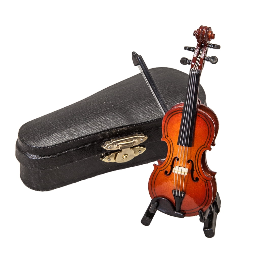 Delicate Miniature Mini Violin with Case and Bow Great Gift Idea 4 ...