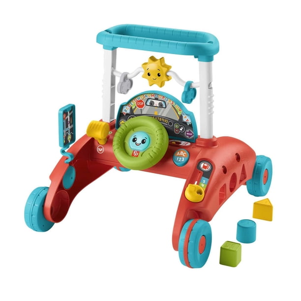 Fisher-Price 2-Sided Steady Speed Walker, interactive baby walking toy ...