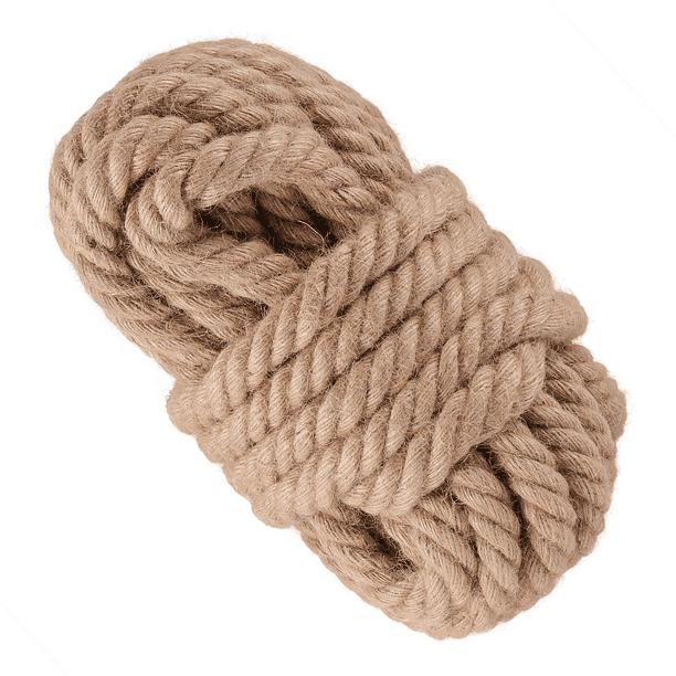 SEUNMUK 33 Feet 1-1/4 Inch Jute Rope, 10m x 32mm Natural Hemp Fiber ...
