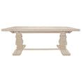 Benedict 9-piece Dining Set With 81" Dining Table And 8 Ivory Linen ...