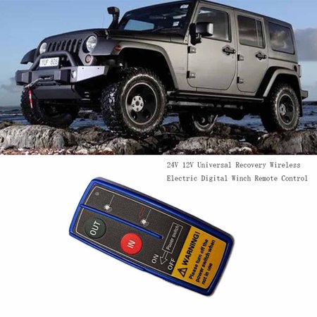 Off-road Wireless Electric Winch Remote Kit Rescue Vehicle Control Long ...