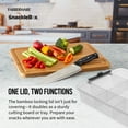 Farberware Build-a-Board Snackle Box with Locking Bamboo Cutting Board ...