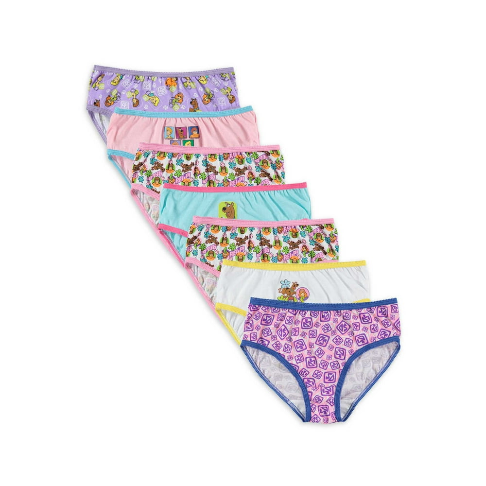 Scooby-Doo - Scooby-Doo, Girls Underwear, 7 Pack Panties, Sizes 4-6 ...