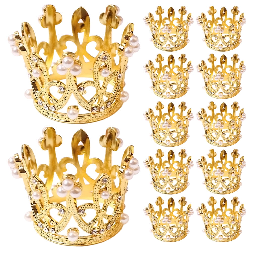 Click here for Etereauty 12pcs Pearl Crown Napkin Rings Metal Nap... prices