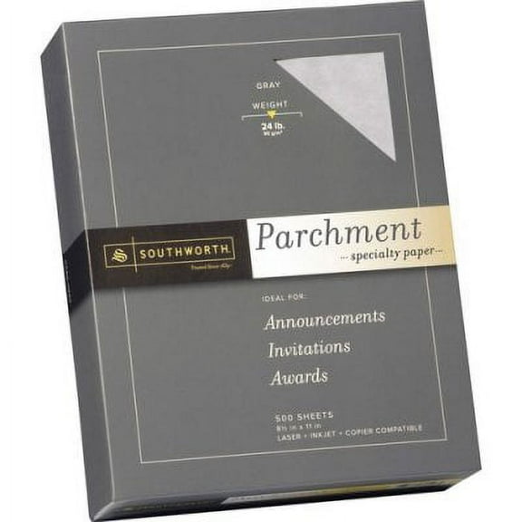 Southworth Office Printing Parchment Paper, 24 lb., for Certificates, 8 ...