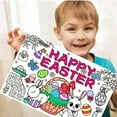 6PC 17x11 Inch Easter Kids Paper Placemat, Children's DIY Coloring ...