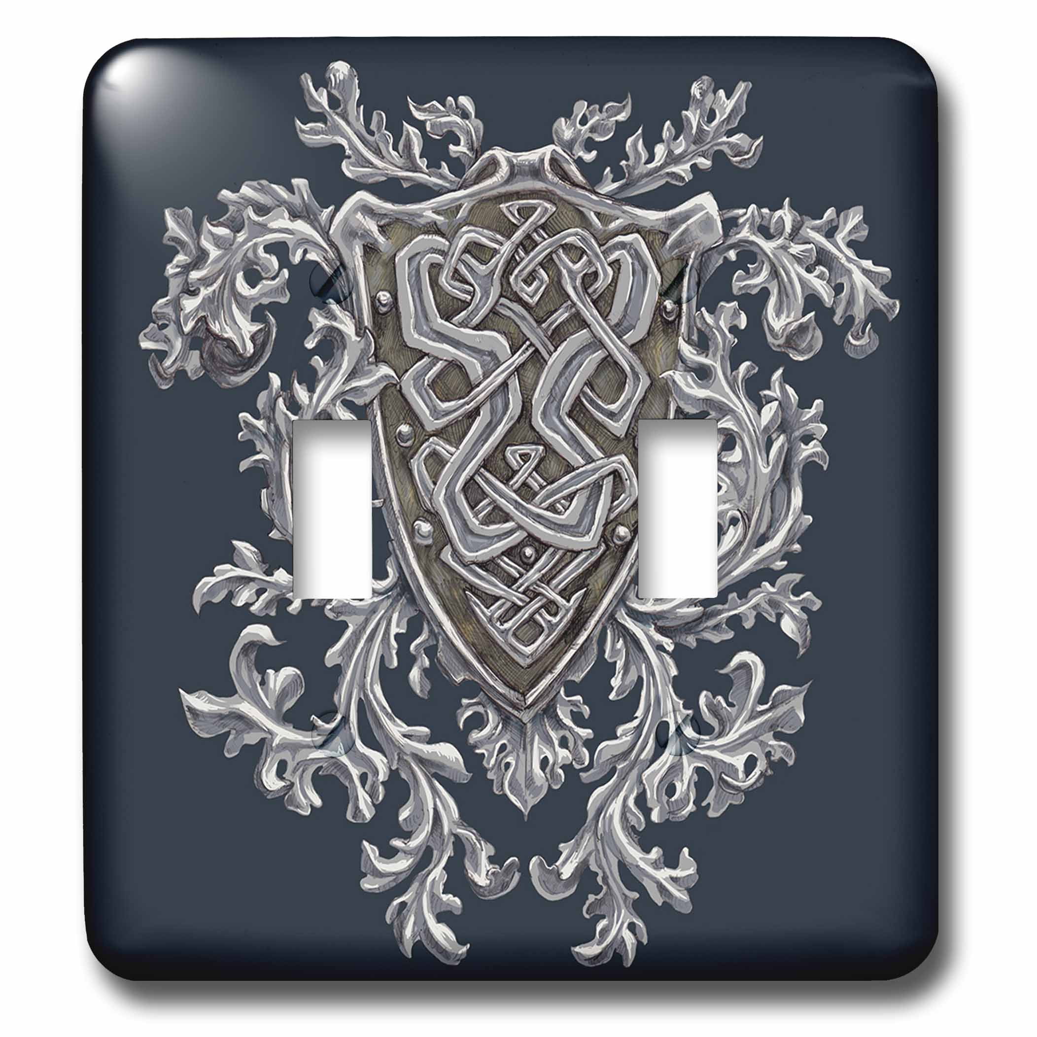 3dRose Celtic Crest with heraldic decorative patterns - Celtic knots ...