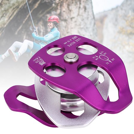 Purple Downhill Pulley Double Pulley, High Strength Climbing Pulley ...