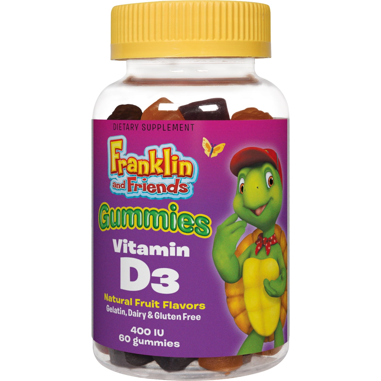 Treehouse Vitamin D3 400 IU, Mixed Fruit Gummies, 60 Ct - Walmart.com