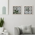 Threns Boho Wall Mirror Decor Set of 2 Farmhouse Accent Mirror 12x12 ...