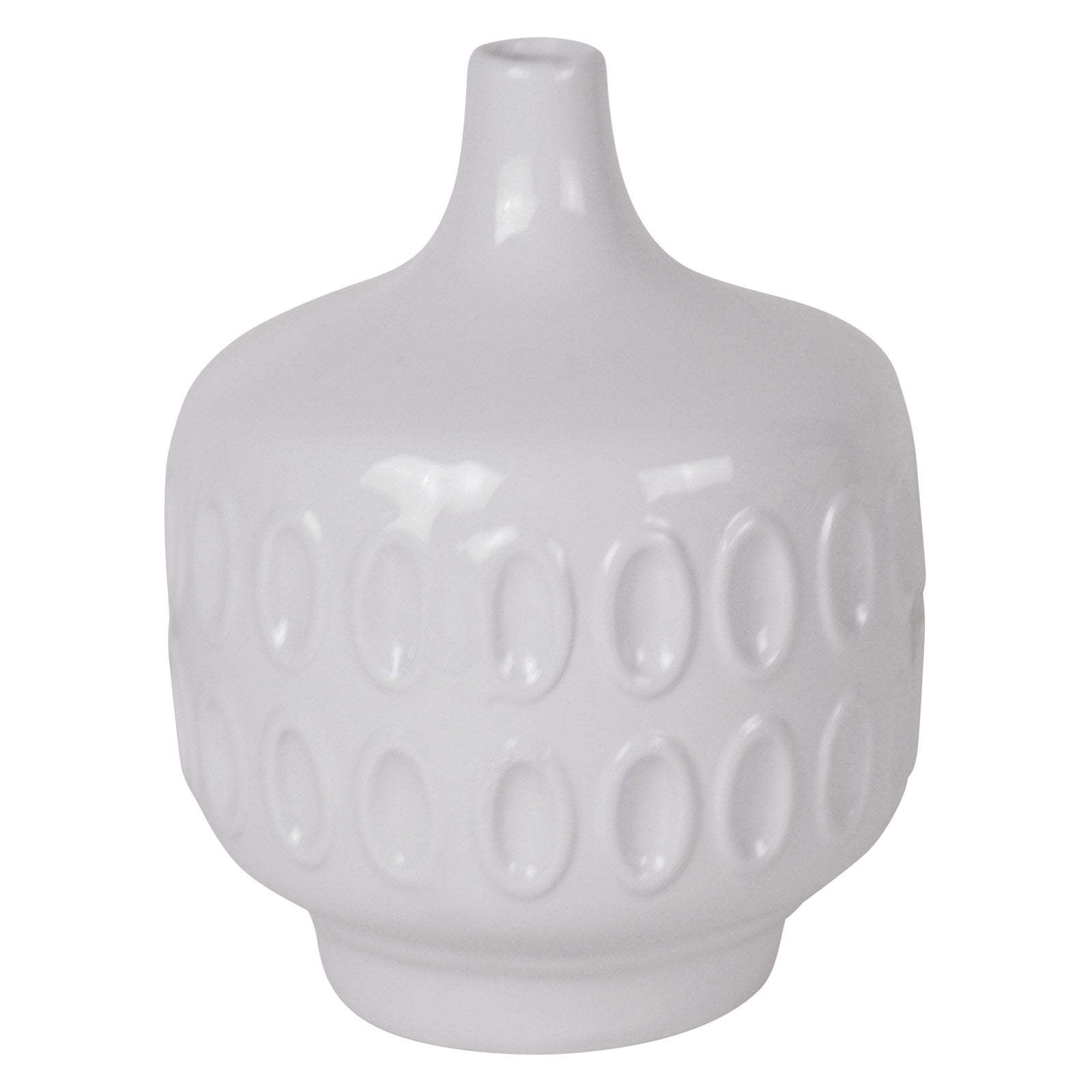 Sagebrook Home Modern Decorative Table Vase - White - Walmart.com