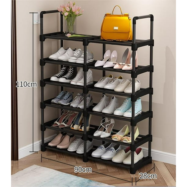 Holocky 6 Tiers Shoe Racks Organizer Stackable Metal Shoe Shelves for ...