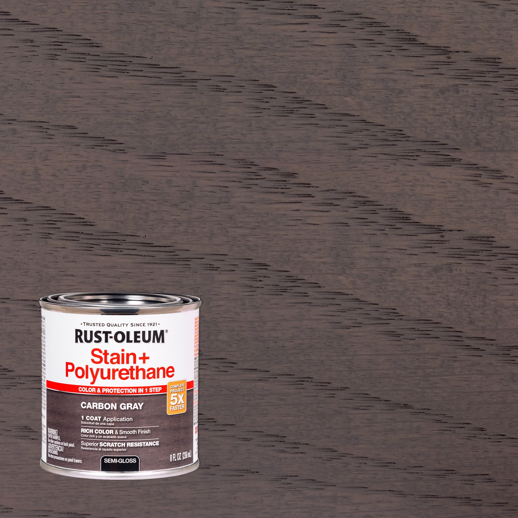 Carbon Gray, Rust-Oleum Stain & Polyurethane Semi-Gloss, HP - Walmart.com