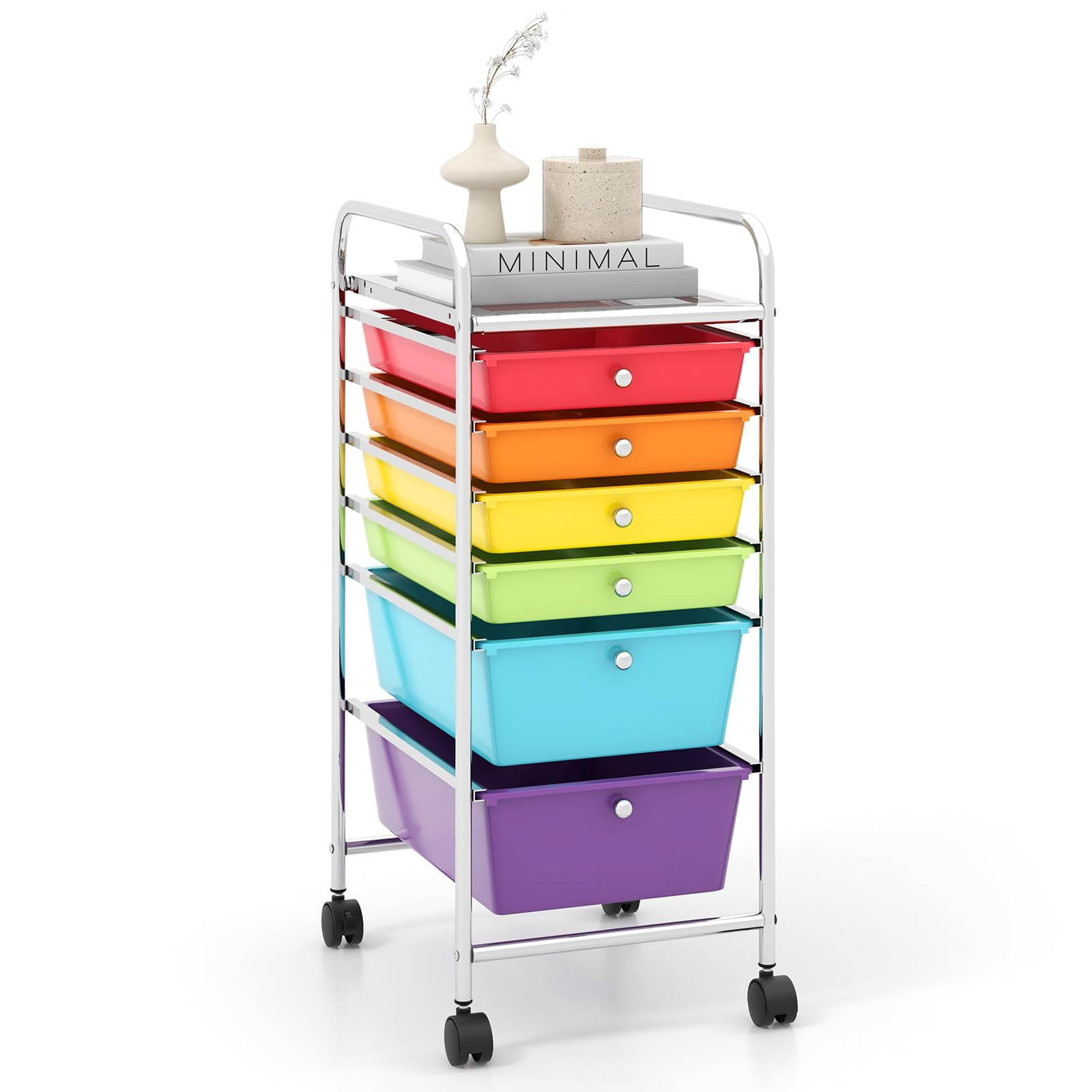 Click here for Jczshr 6-Drawer Rolling Storage Cart For Classroom... prices