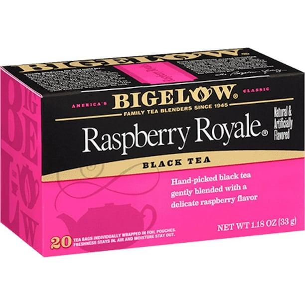 Bigelow Raspberry Royale Tea Bags - 20 ct (Pack of 2) - Walmart.com ...