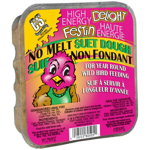 No Melt Bird Suet Dough - High Energy, 311 g - Walmart.ca