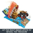 Hot Wheels Monster Trucks Arena Smashers Treasure Chomp Challenge ...
