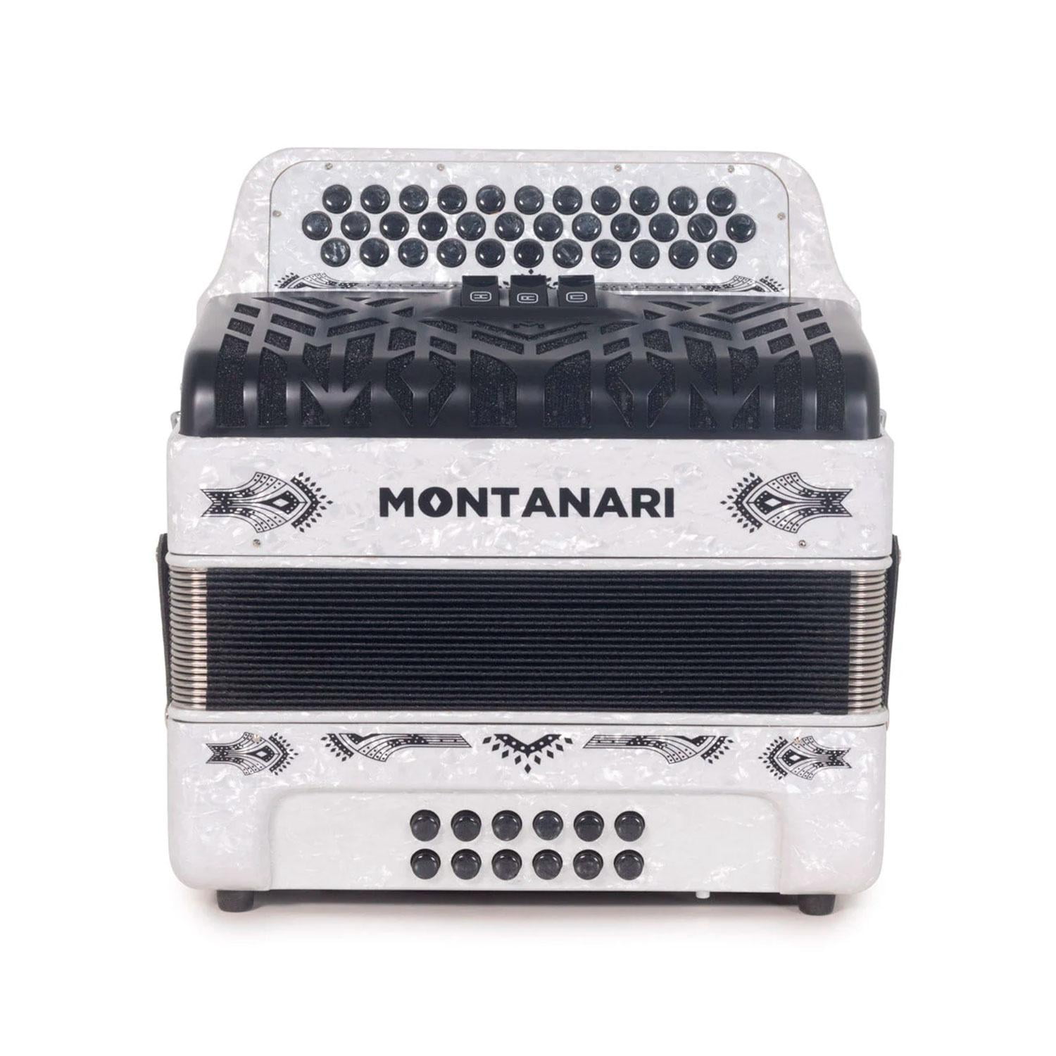 Acordeón 34 Botones MONTANARI MONT 3SW CM-WH EAD Color Blanco en Clave ...
