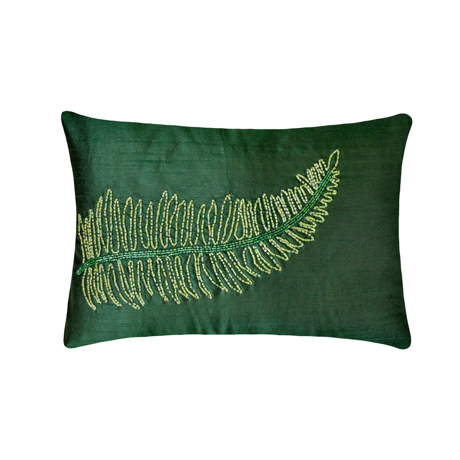 Green Zippered Throw Pillow Covers, Handmade Green King Shams, 20x36 ...