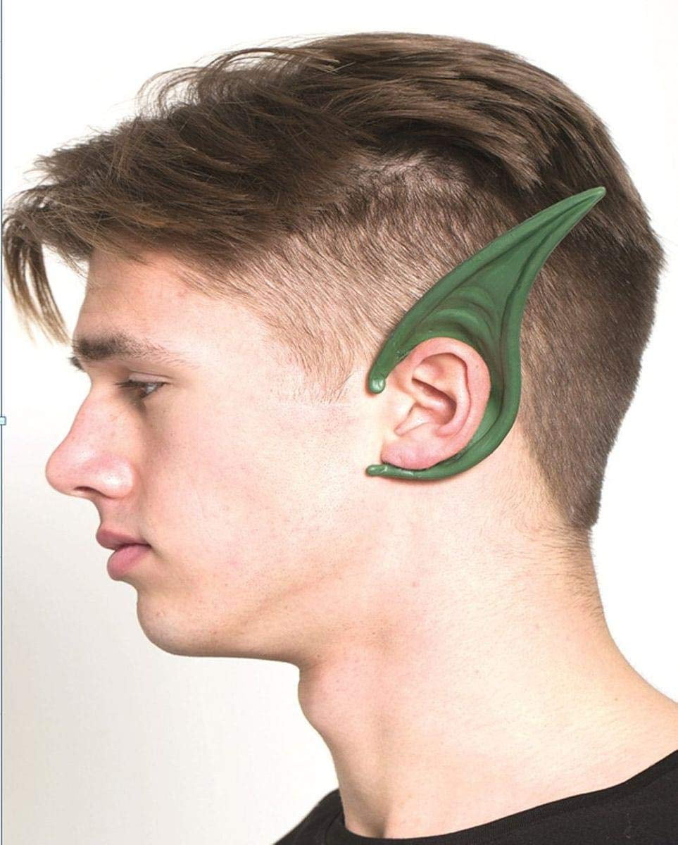 Accesorio de disfraz HMS Long Demon Cosplay Flexible Ears, color verde ...