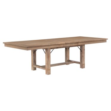 30.5 x 84 x 42 in. Crawford Dining Table with PVC Insert - Silver ...