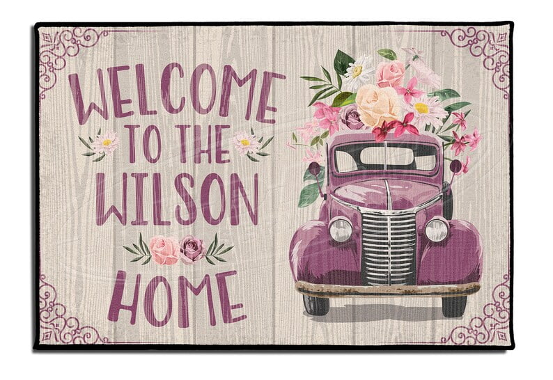 Themed Front Porch Welcome Mat Welcome Home Front Porch Rug Outdoor ...