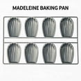 8-Cavity Nonstick Carbon Steel Madeleine Baking Pan, Shell Shaped Multi ...