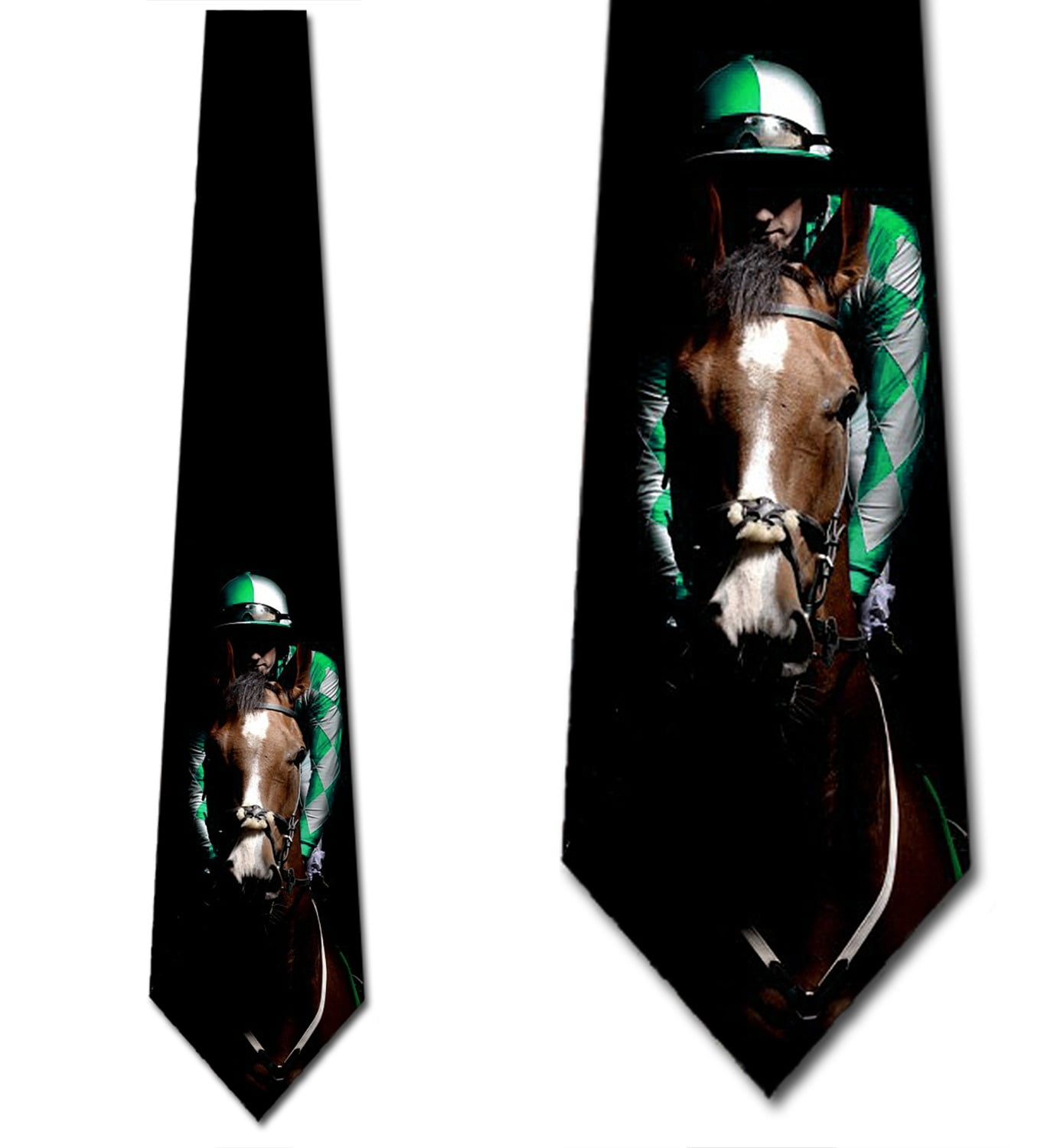 Horse Racing Ties Mens Animal Equestrian Jockey Necktie by Three Rooker ...